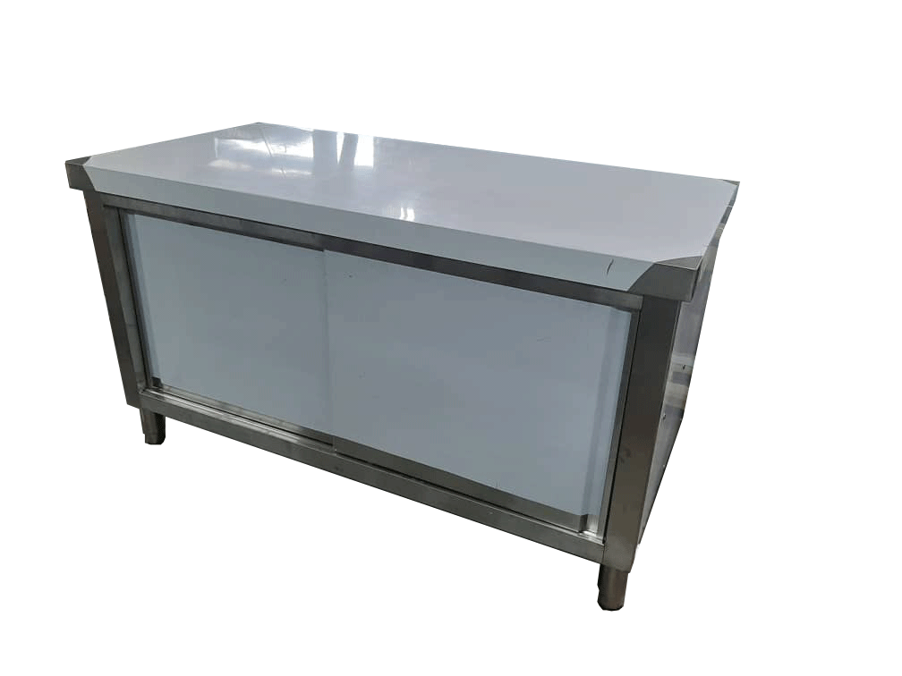 S/S WORKTOP CABINET WITH SLIDING DOOR – E-Store MCE Marketing