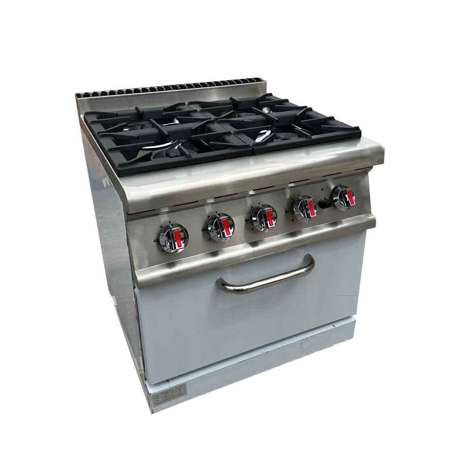 S/S 4 OPEN BURNER WITH OVEN (GAS) – E-Store MCE Marketing